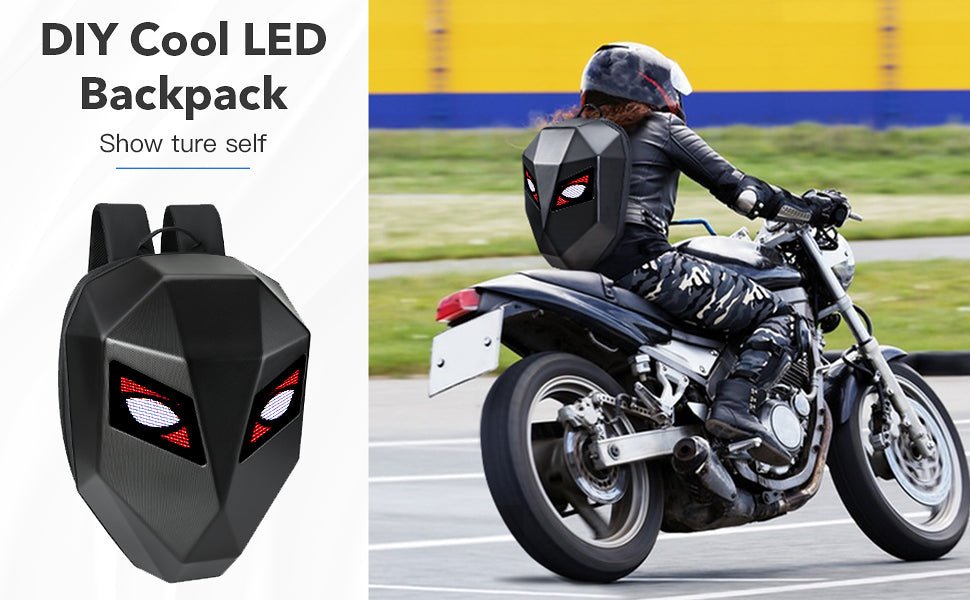 LED Motorcycle Helmet Backpack | Kings Motorcycle