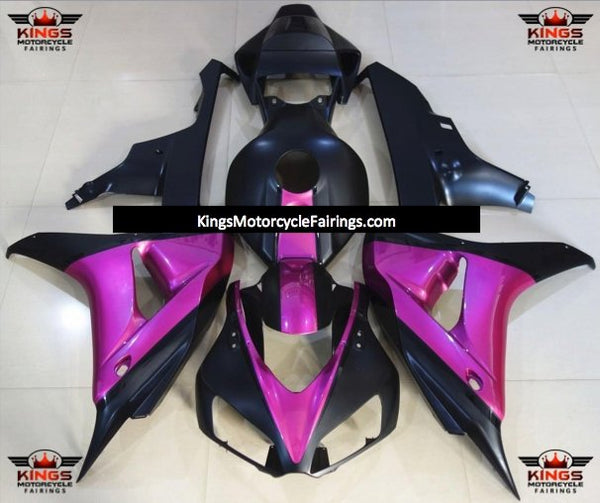 Honda CBR 1000 Fairings (2006-2007) Pink, Matte Black