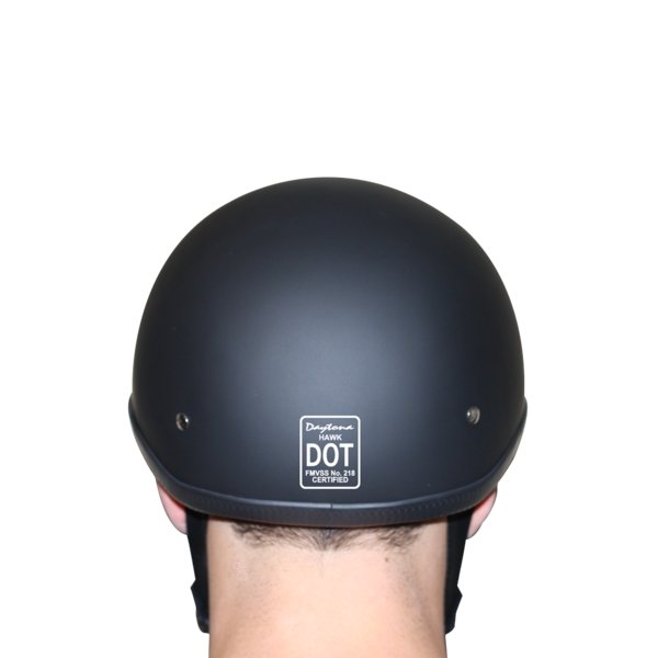 Motorcycle Helmet, Matte Black Hawk Polo | Kings
