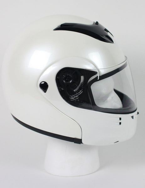 Motorcycle Helmet | Full Face Modular, White | Kings