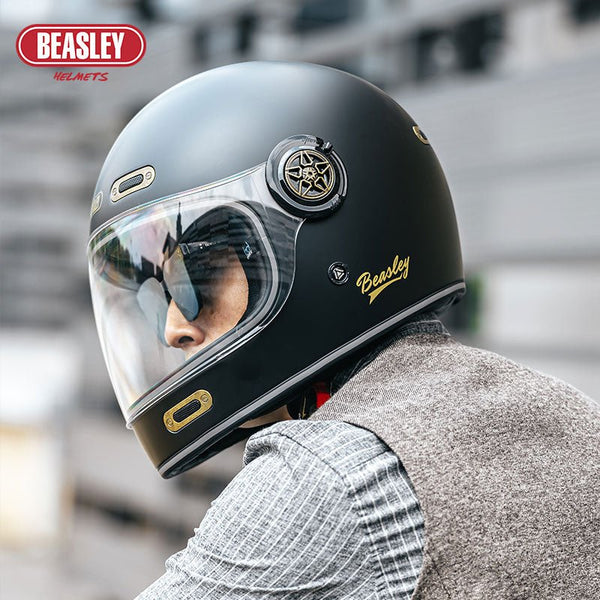 Matte Dark Gray Beasley Motorcycle Helmet