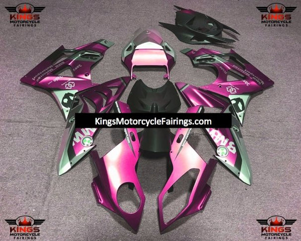 BMW S1000RR Fairings (2017-2018) Matte Pink, Black, Silver