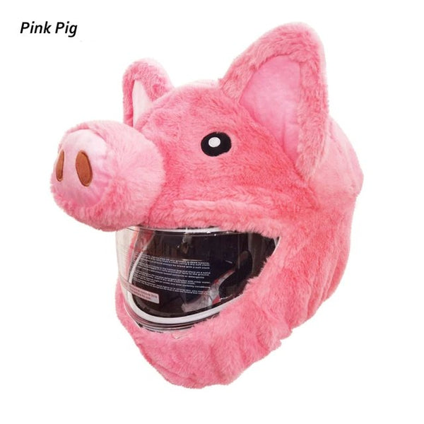 Motorcycle Helmet Cover, Pink Pig Cartoon | Kings Motorcycle