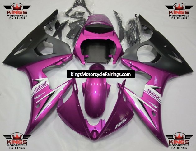 Yamaha R6 Fairings (2003-2004) Pink, Matte Black, White