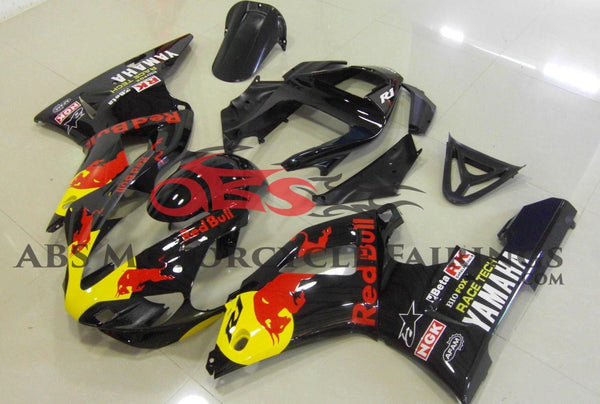 Yamaha R1 Fairings (2000-2001) Black Red Bull