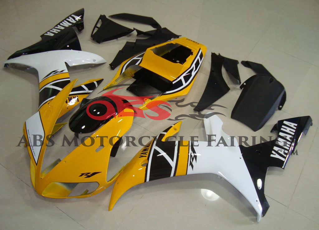 Yamaha R1 Fairings (2002-2003) Yellow, White, Black | Kings