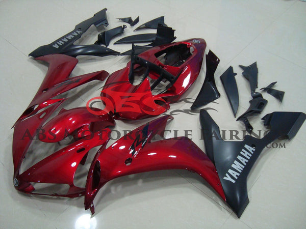 Yamaha YZF-R1 Fairings (2004-2006) Dark Red, Black