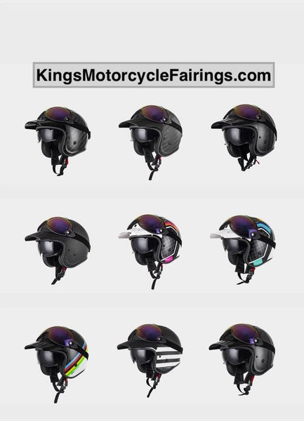 Carbon Fiber Honeycomb Motorcycle Helmet | Kings
