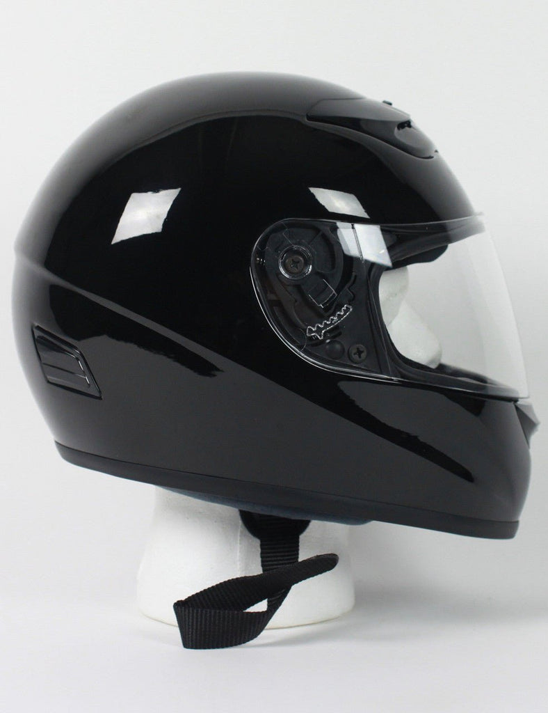 Motorcycle Helmet | Full Face Gloss Black | Kings