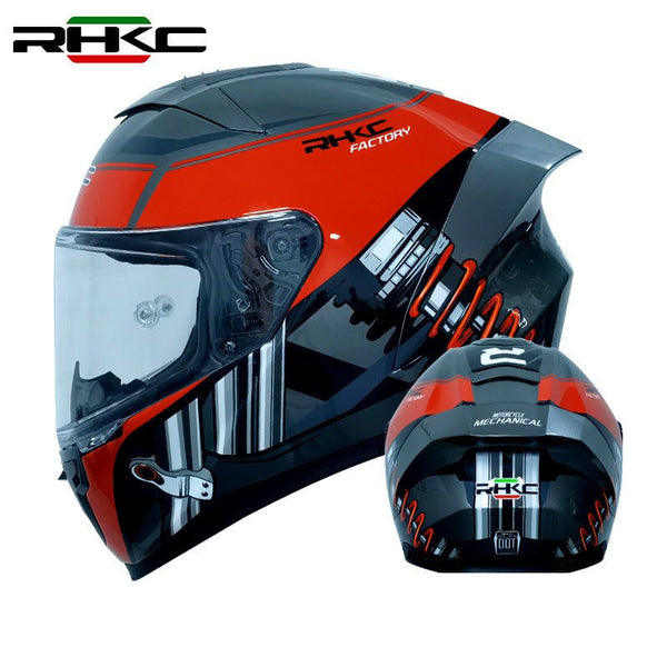 Motorcycle Helmet | Red, Gray | Kings Motorcycle