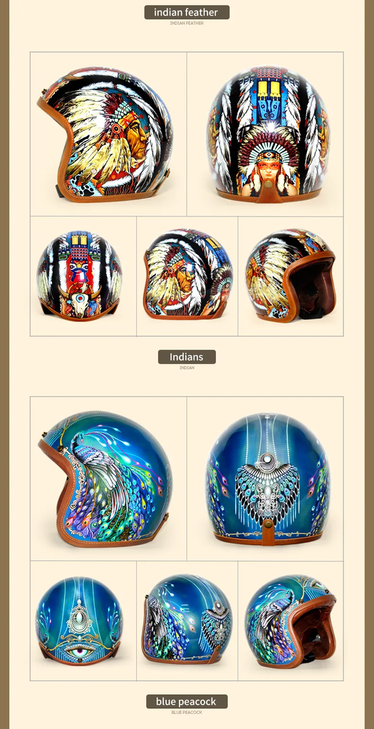 Hand Painted Motorcycle Helmet | Silver Metal Dragon | Kings