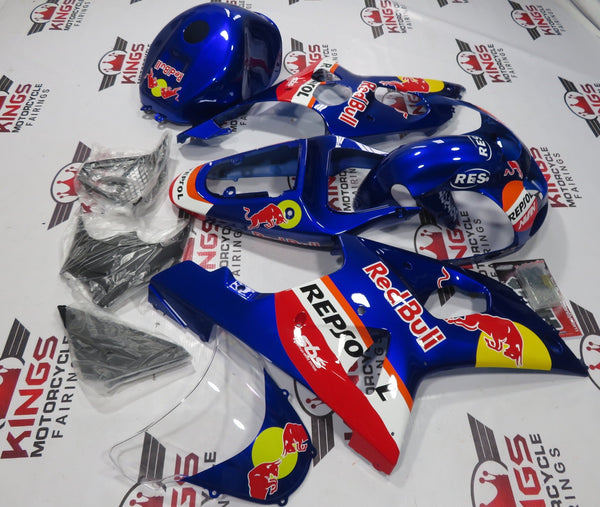 Suzuki GSXR 1000 Fairings (2000-2002) Dark Blue RedBull