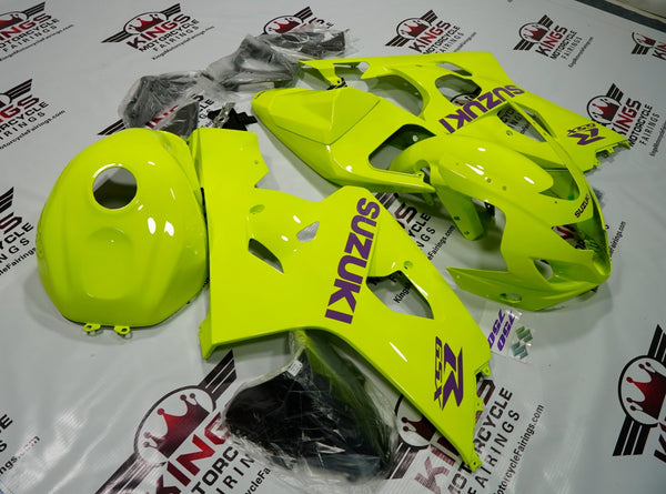 Suzuki GSXR750 Fairings (2004-2005) Neon Yellow, Purple