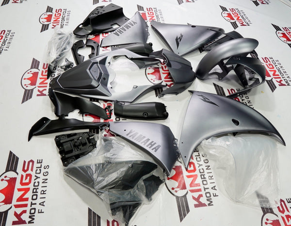 Yamaha R1 Fairings (2012-2014) Matte Gray, Black | Kings